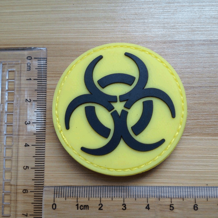 2PCS 3D PVC ZOMBIE HUNTER OUTBREAK RESPONSE TACTICAL BIOHAZARD RUBBER ...
