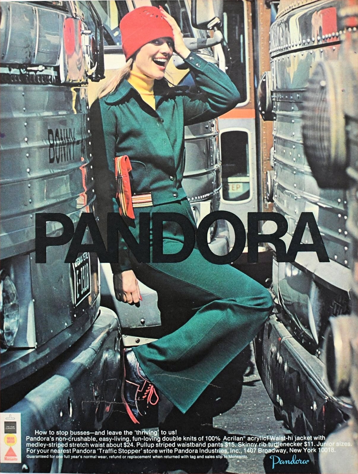 1973 Original Magazine Page Ad Pandora Fashions | eBay
