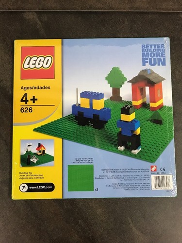 Lego 626 10"x10" 32x32 Studs Green Baseplate 1 Piece 780088809718| eBay