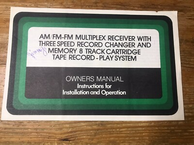 Multiplex Receiver Owners Manual Instructions Guide Booklet Stereo Radio | eBay