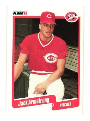 1990 Fleer #412a Jack Armstrong Cincinnati Reds | eBay