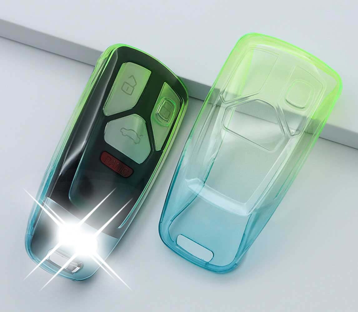 Gradient Transparent FOB Case Cover For 17- Audi A4 A5 Q7 TT Remote ...