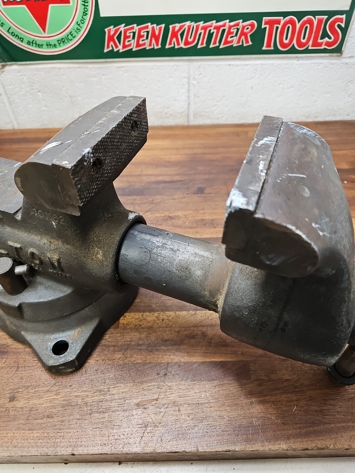 S6- Vintage WILTON 450 BULLET VISE W/ SWIVEL BASE, 4-1/2" JAWS SCHILLER ...