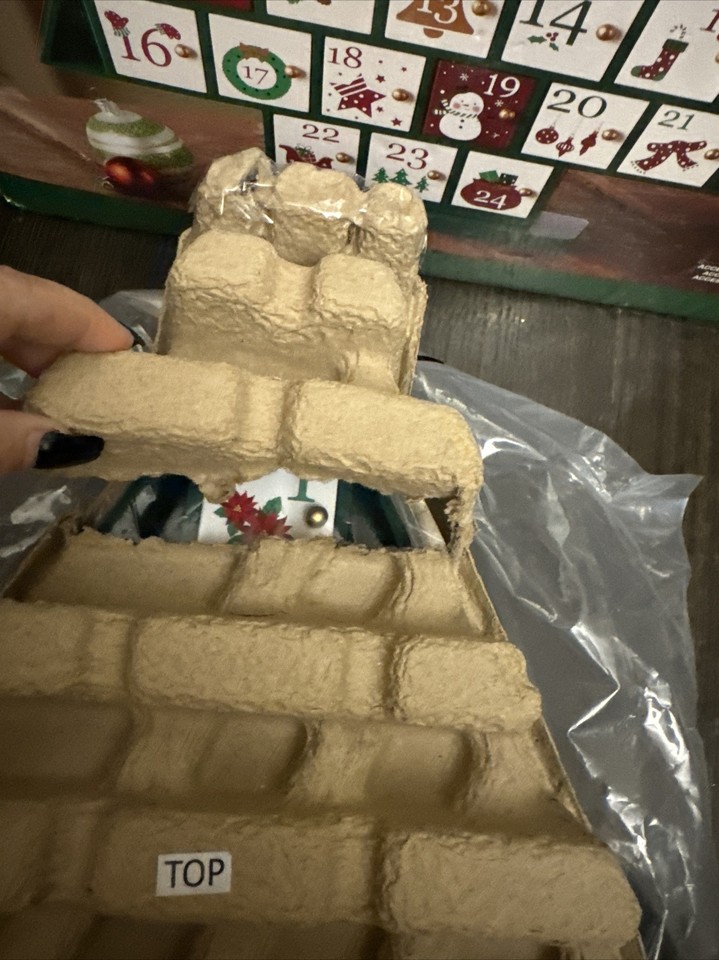 Costco Advent Wooden Christmas Tree Calendar New In Box Open For ...
