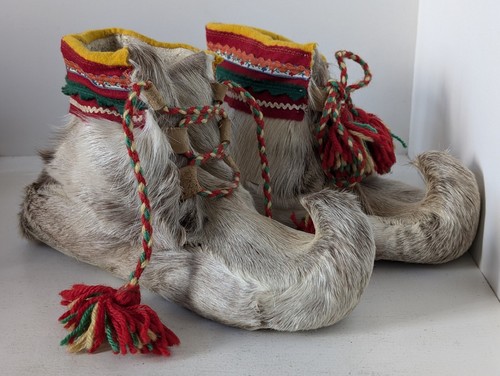 Vintage Saami Lapland Shoes Reindeer Fur Boots Sami Boots Shoes ...
