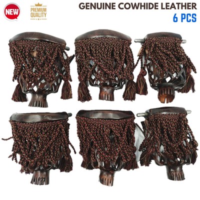 Genuine Leather Pool Table Pockets Billiard Pockets w Fringe Tassels ...