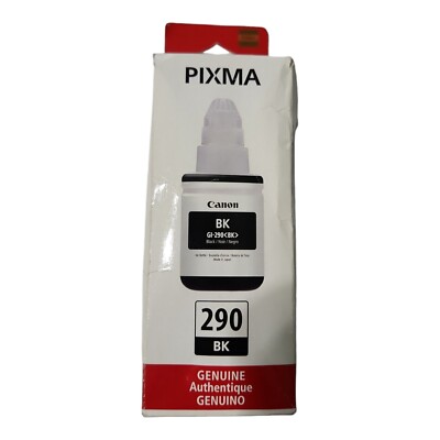 New Genuine Canon Gi BK 290 1595C001 Ink Black G4200 G3200 G2200 G1200 ...