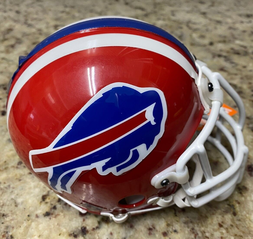 NFL BUFFALO BILLS FOOTBALL TEAM LOGO RIDDELL AUTHENTIC MINI HELMET ...