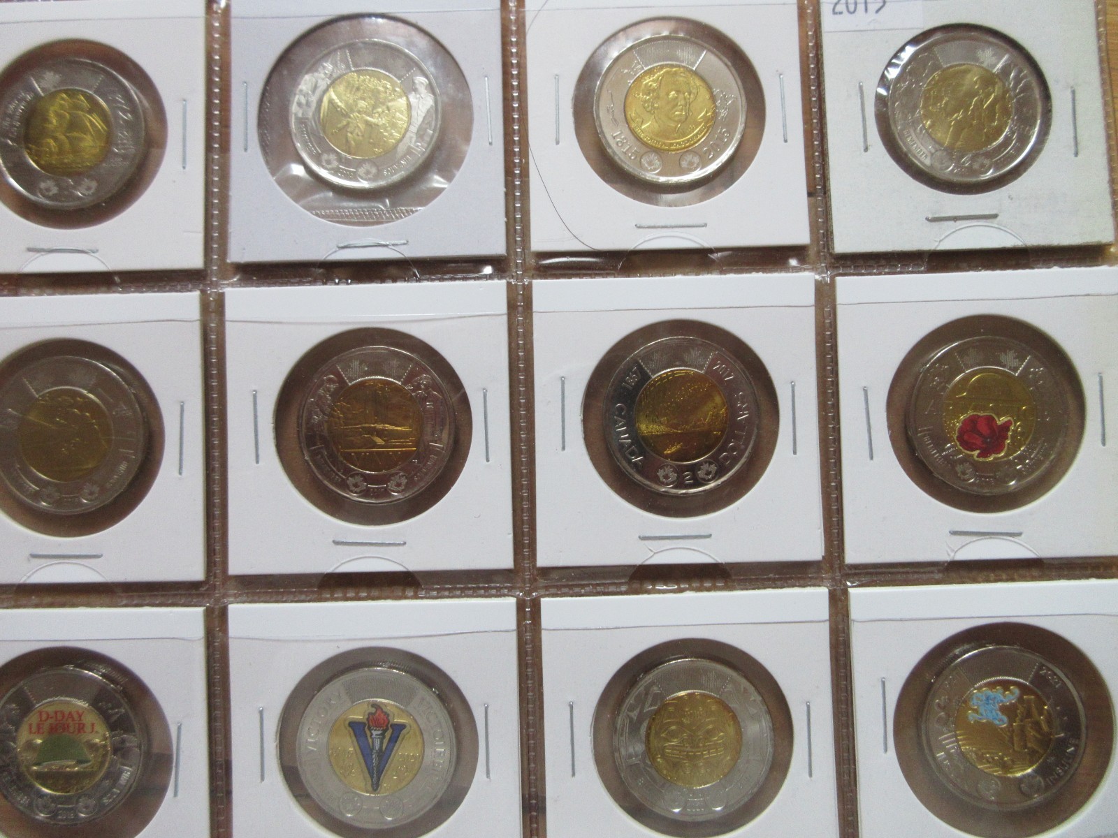 Complete Set of Canada Commemorative Toonie Coins 1999-2024. UNC Two ...