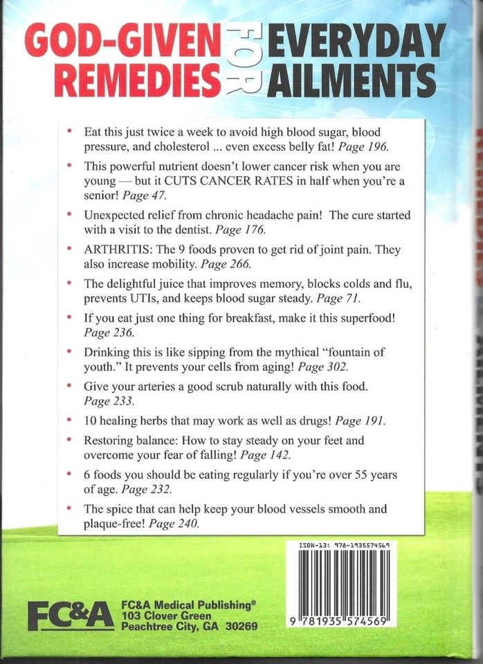 God Given Remedies for Everyday Ailments The Ultimate Answer Book For ...
