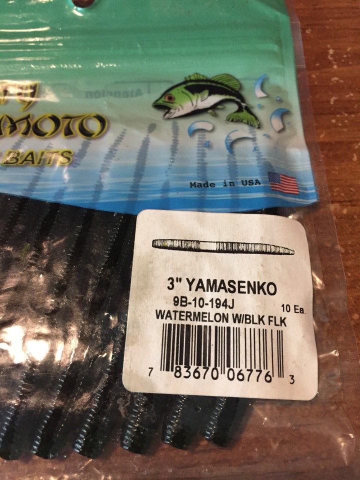 2 PKGS GARY YAMAMOTO 3" YAMASENKO (10EA) TWO COLORS NIPS | eBay