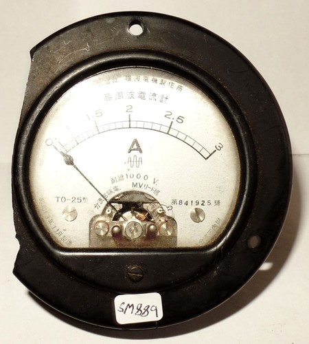 "A" Round Panel Meter China 0-3A | eBay