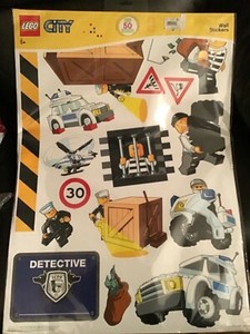 Lego dec07 Lego city self adhesive wall stickers over 50 stickers brand ...