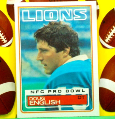 1983 TOPPS Football Card # 63 *** DOUG ENGLISH *** Detroit Lions | eBay