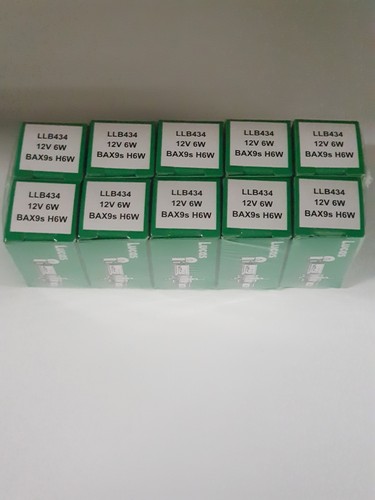 10x Lucas LLB434 12V 6W BAX9s H6W HALOGEN Bayonet Fitment Side Light ...