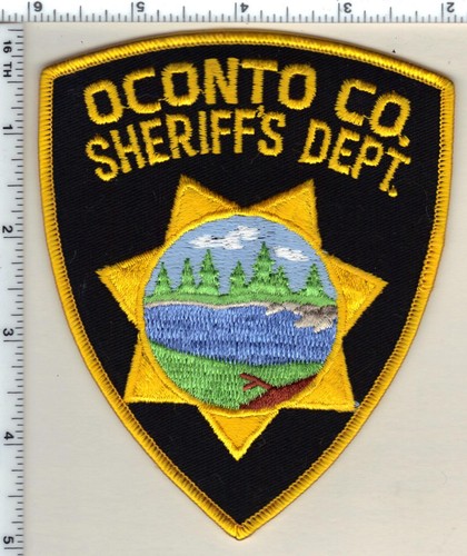 Oconto County Sheriffs Dept Wisconsin 2nd Issue Shoulder Patch From