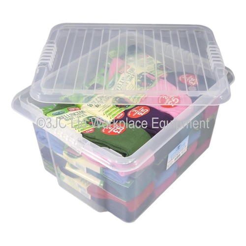 NEW British Made TML Clear Plastic Storage Box Boxes or Clear Lids 13 ...
