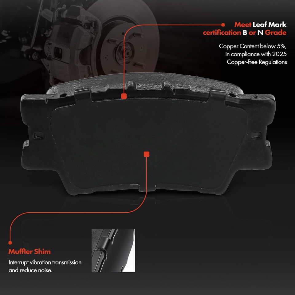 Rear Drilled Brake Rotor & Ceramic Pads + Brake Calipers for Toyota ...