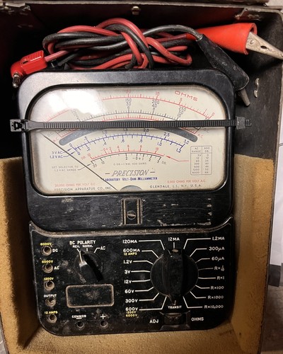 Precision Apparatus Company Inc. Vintage Volt-Ohm-Milliammeter ...