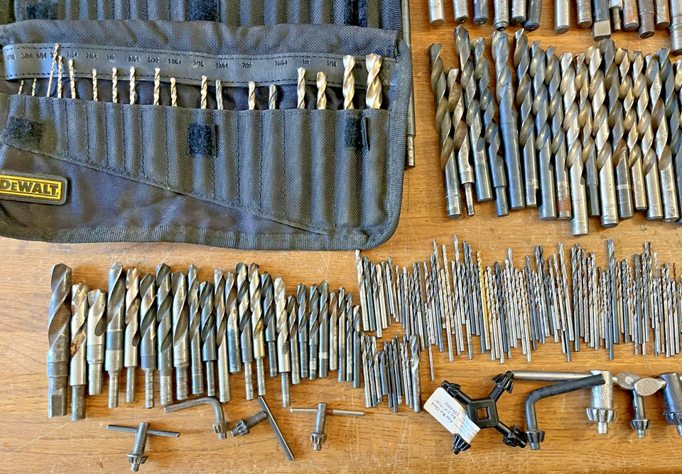 Huge Lot of Machinist Tools HSS Drill Bits, Indexes, Sets, Chucks, Chuck Keys | eBay