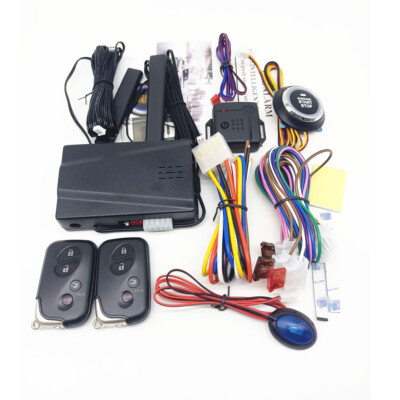 12V Car SUV Keyless Entry Engine Start Alarm System Push Button Remote ...