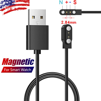 2-Pin Universal USB Data Charging Cable Magnetic Charger for Smart ...
