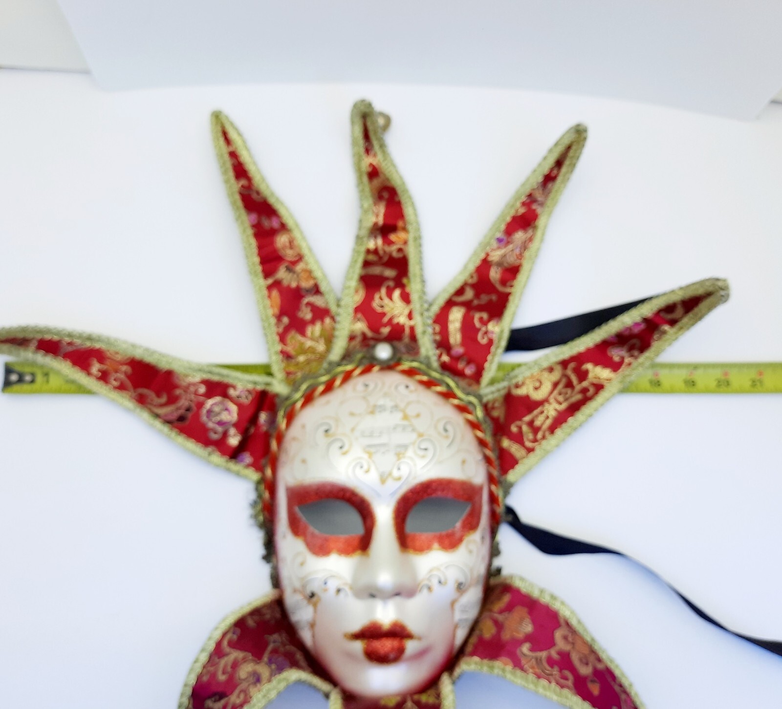 Vintage Masquerade Jester Mask cosplay costume art Ma… - Gem