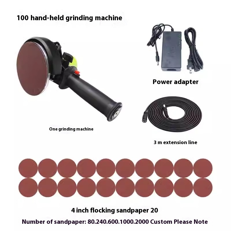 DC 24V Electric Sander 200W Small Handheld Sandpaper Dry Grinder ...