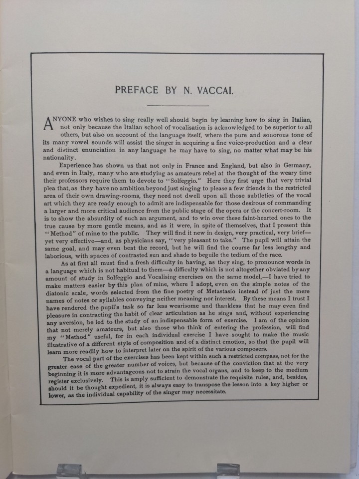 VACCAI Practical Method Sheet Music Song Book Self Teach Schirmers ...