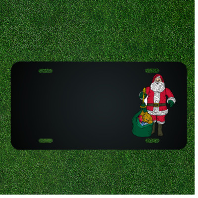 Custom Personalized License Plate With Add Names To Santa Claus ...