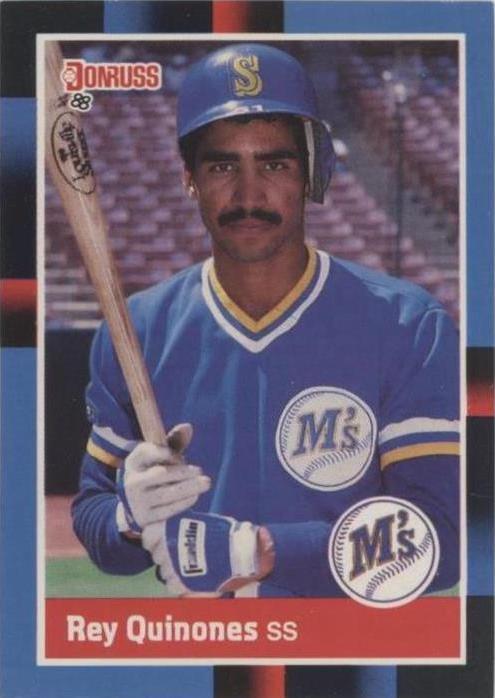 1988 Donruss - Rey Quinones #198 Solid Blue in Lower Left and Upper ...