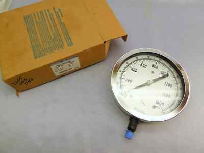 Ashcroft General Service Gauge Size 6 1KA31720-018 0-1600PSI | eBay