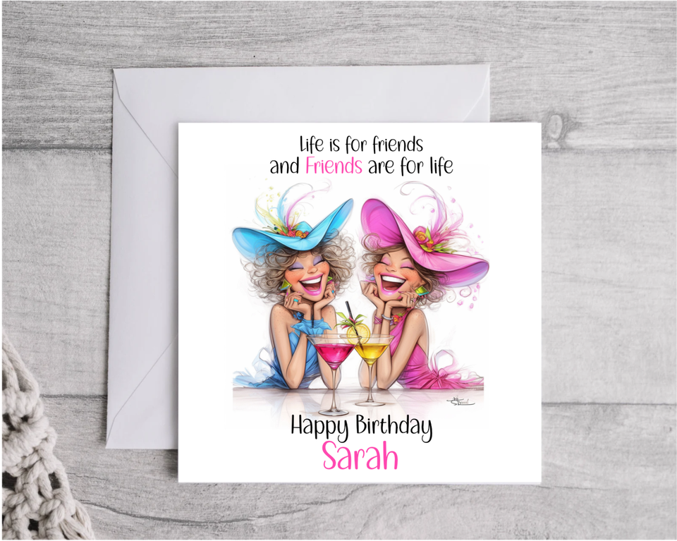 Personalised Birthday Card Female Best Friend Card | eBay UK
