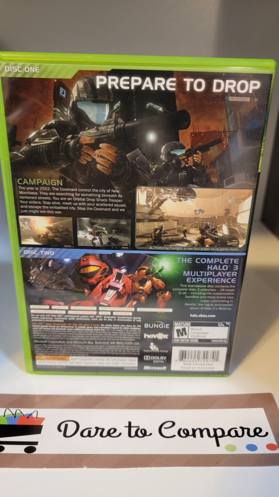 Halo 3: ODST (Microsoft Xbox 360, 2009) Complete CIB 2 Disc - See Desc ...
