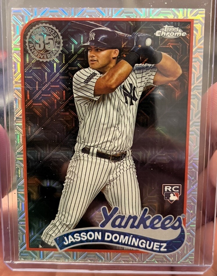 2024 Topps Series 1 Jason Dominguez Yankees Silver Pack Mojo Rookie RC ...