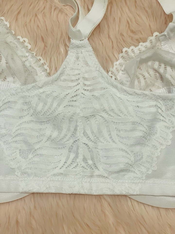 Glamorise Front Close T Back Wonderwire 1246 Underwire White Bra 48D | eBay