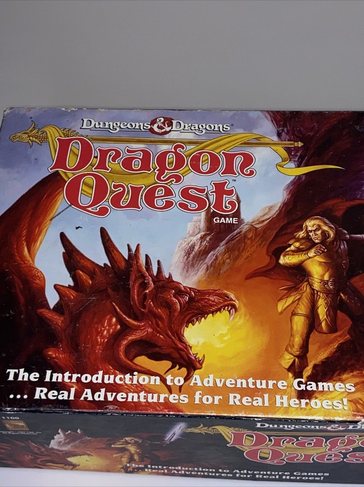 1992 TSR Dungeons And Dragons Dragon Quest Board Game INCOMPLETE ...