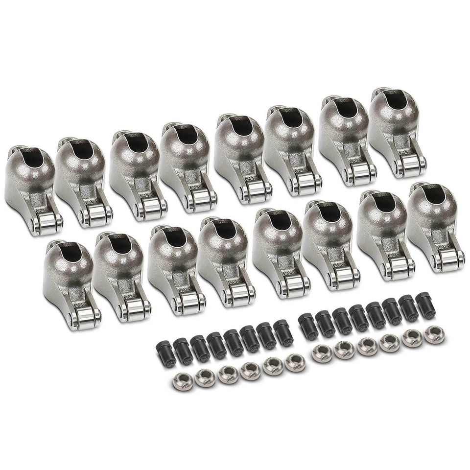4340 Steel Roller Tip Sportsman Rocker Arm Set for Chevy SBC 350 1.5 ...