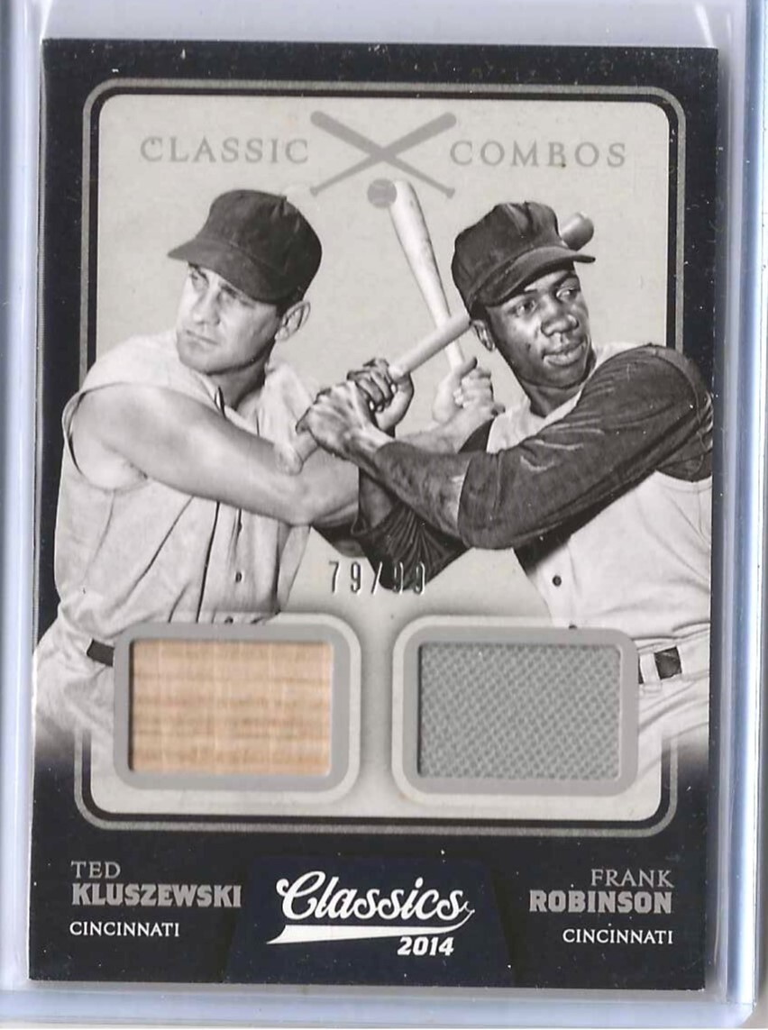 2014 Panini Classics - Classic Combos Bats #23 Ted Kluszewski, Frank ...