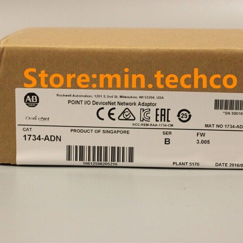 Allen-Bradley 1734-ADN /B POINT I/O DeviceNet Network Adaptor New ...