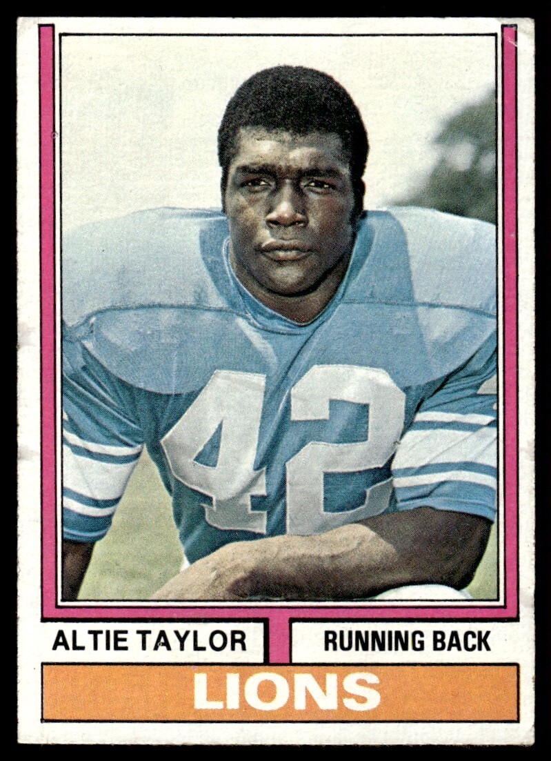 1974 Topps Altie Taylor Detroit Lions #412 | eBay