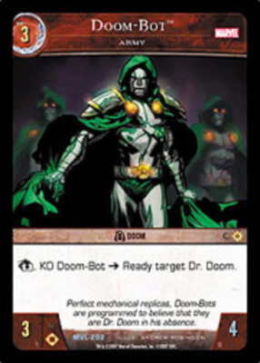 VS System: Doom-Bot, Army [Played] Marvel Legends TCG CCG Classic ...