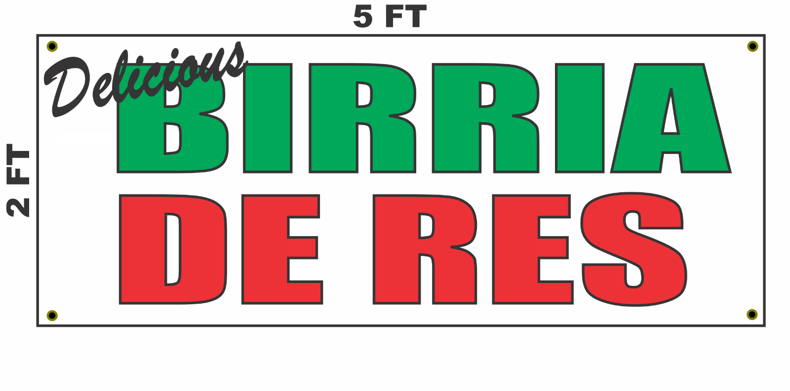 Birria De Res Banner Sign NEW 2x5 | eBay