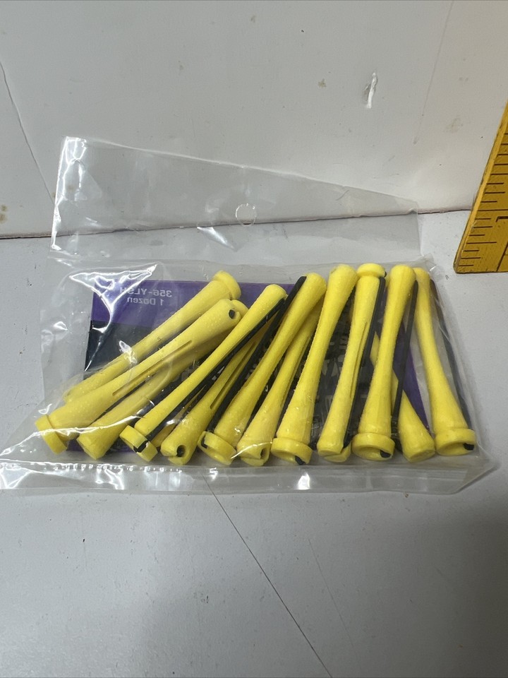ST-356-YLSH BEAUTY SALON EZ COLD WAVE HAIR PERM RODS - 1 DOZEN YELLOW ...
