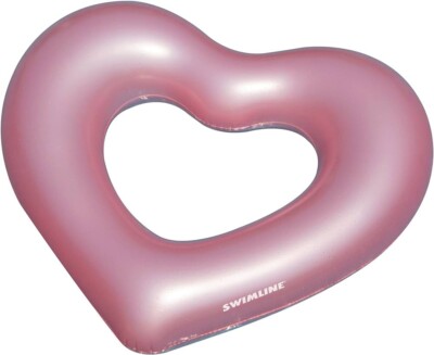 90159 Swimline Inflatable Metallic Heart Pool Ring, 50" x 43" | eBay