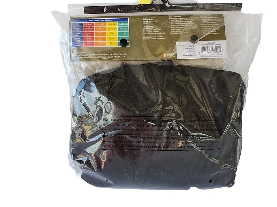 Unknown Phantom Fade In/Out Youth Halloween Costume Lights Up Size ...