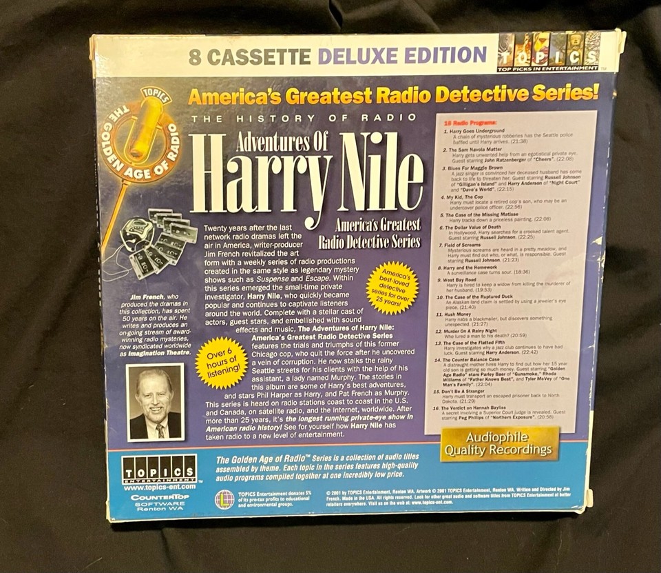 TOPICS "The Adventures of Harry Nile" Audiobook - 8 Cassette Deluxe ...