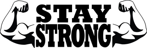 5" Stay Strong Decal Sticker Flex Muscle Workout Gym Inspiration Strong ...