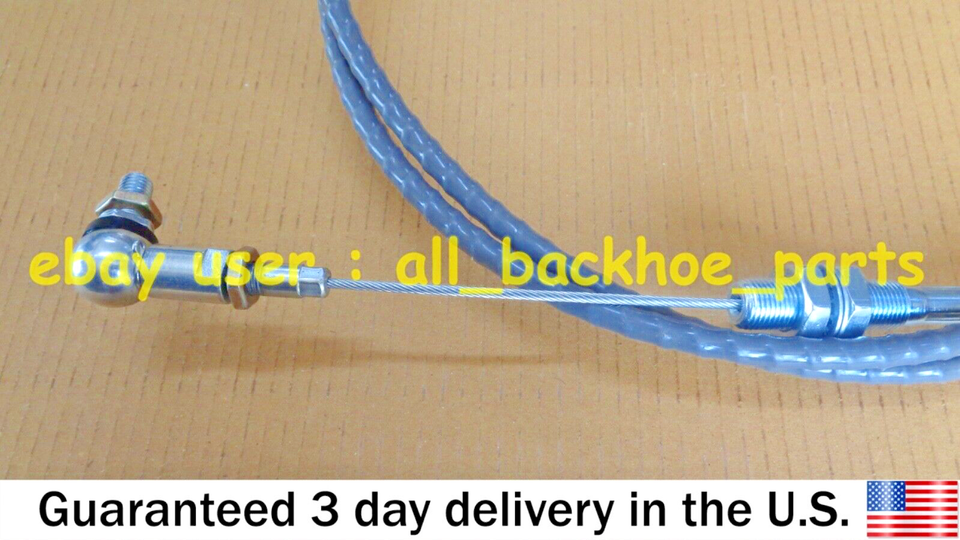 JCB BACKHOE - BOOM LOCK CABLE ASSEMBLY WITH KNOB (PART NO. 910/60106 ...