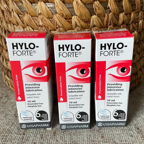 Dry eye lubrication Hylo Forte Eye Drops 10ml Pack of 3 | eBay